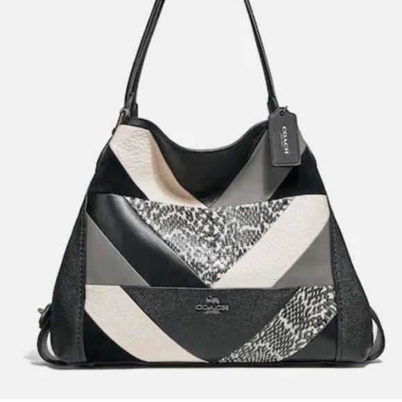 Coach | Bags | Nwt Authentic Coach Edie Shoulder Bag 3 With Patchwork ...